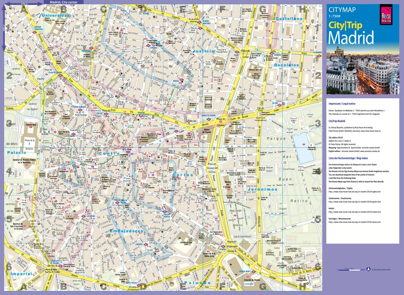 Citymap Madrid 2018 Map by Reise Know-How Verlag Peter Rump GmbH ...