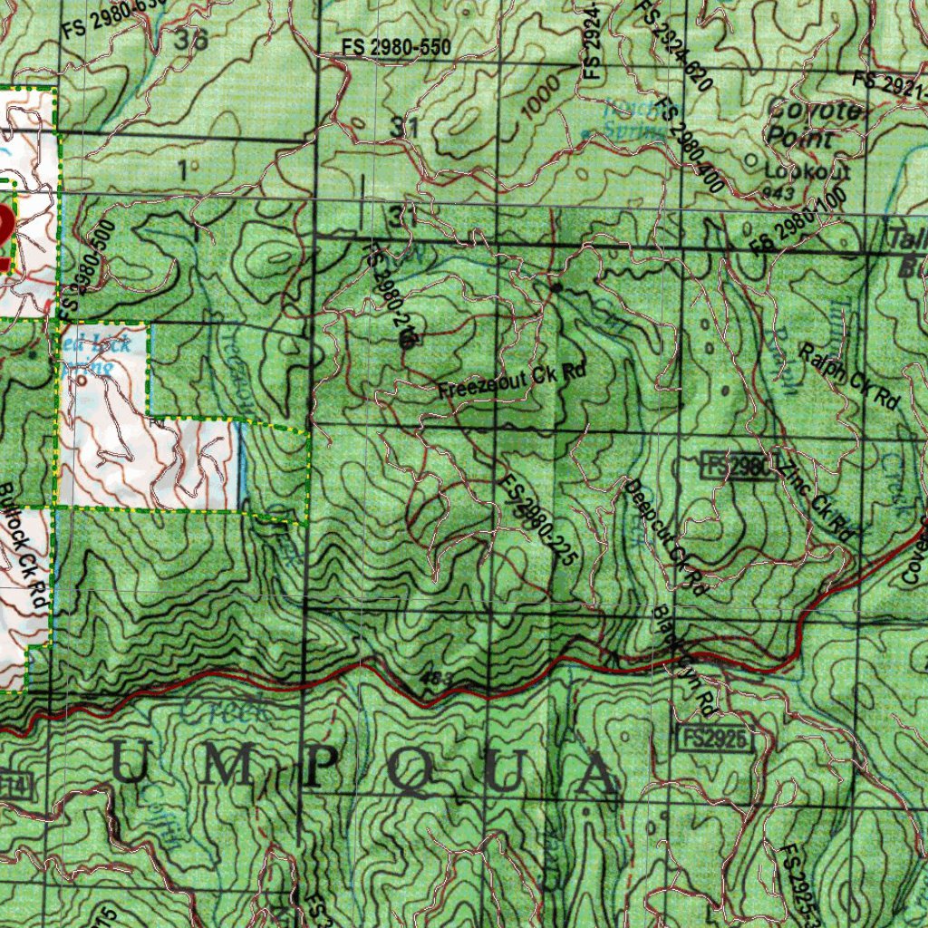 Oregon Hunting Unit 22, Dixon Land Ownership Map by HuntData LLC ...