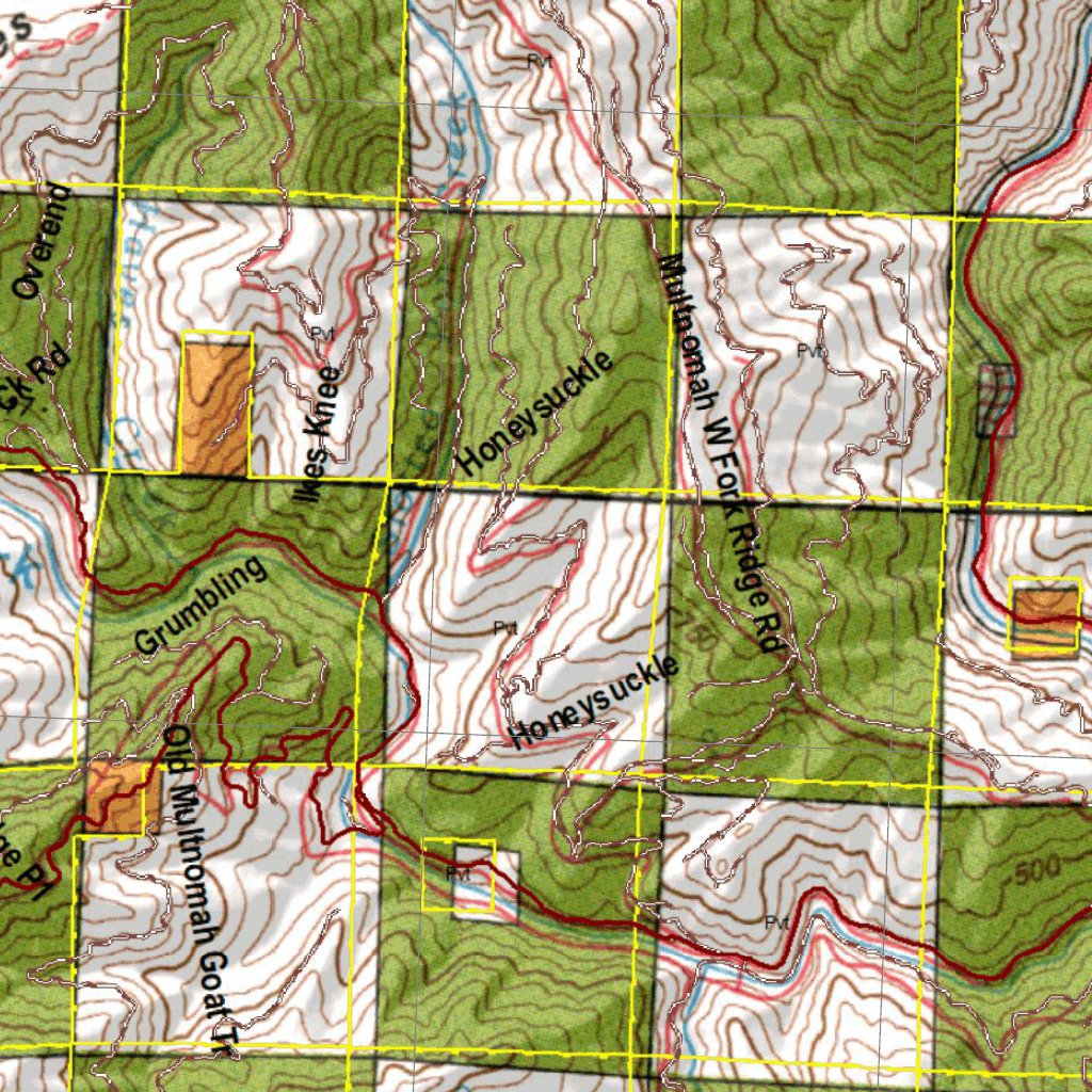 Oregon Hunting Unit 26, Powers Land Ownership Map by HuntData LLC ...