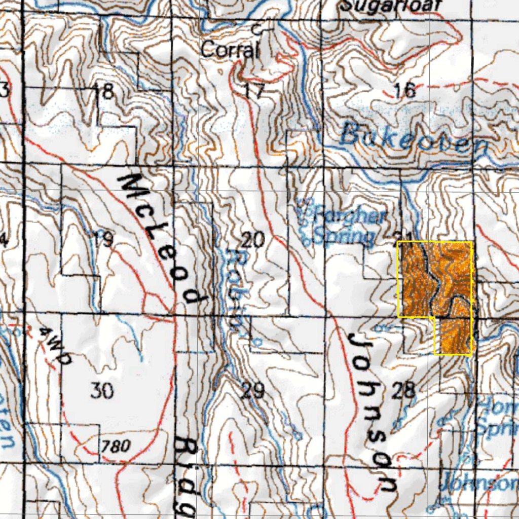 Oregon Hunting Unit 40 South, Maupin Land Ownership Map by HuntData LLC ...