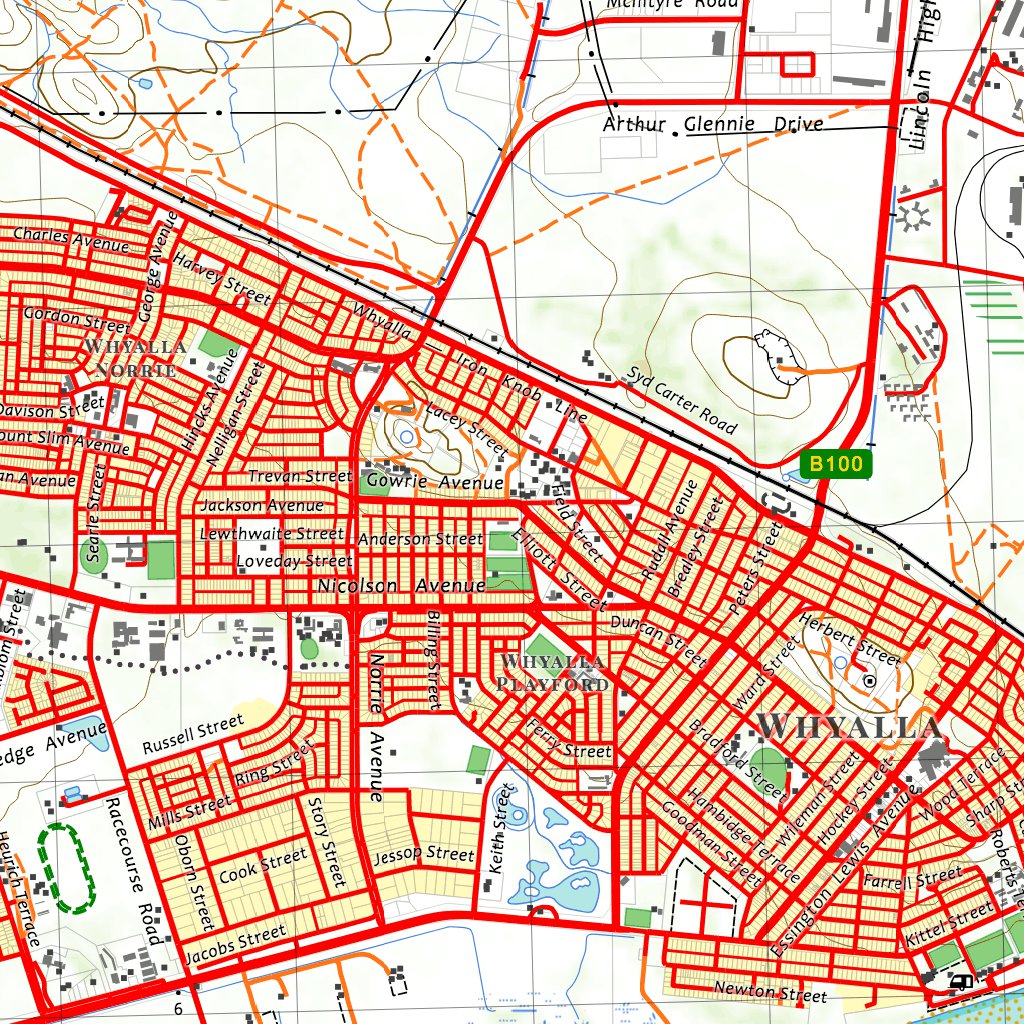 6431-4 WHYALLA & 6432-3 CULTANA Map by nswtopo | Avenza Maps