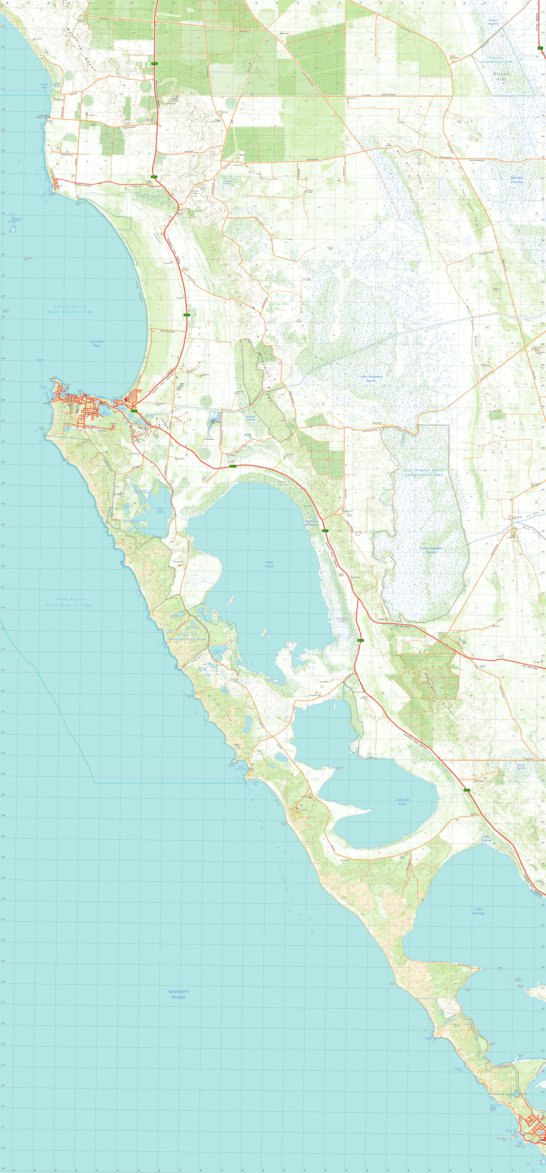 6823-E ROBE & BEACHPORT Map by nswtopo | Avenza Maps