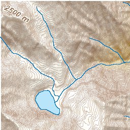 Queen Mary Lake - Topo Map – Height of the Rockies Provincial Park by ...