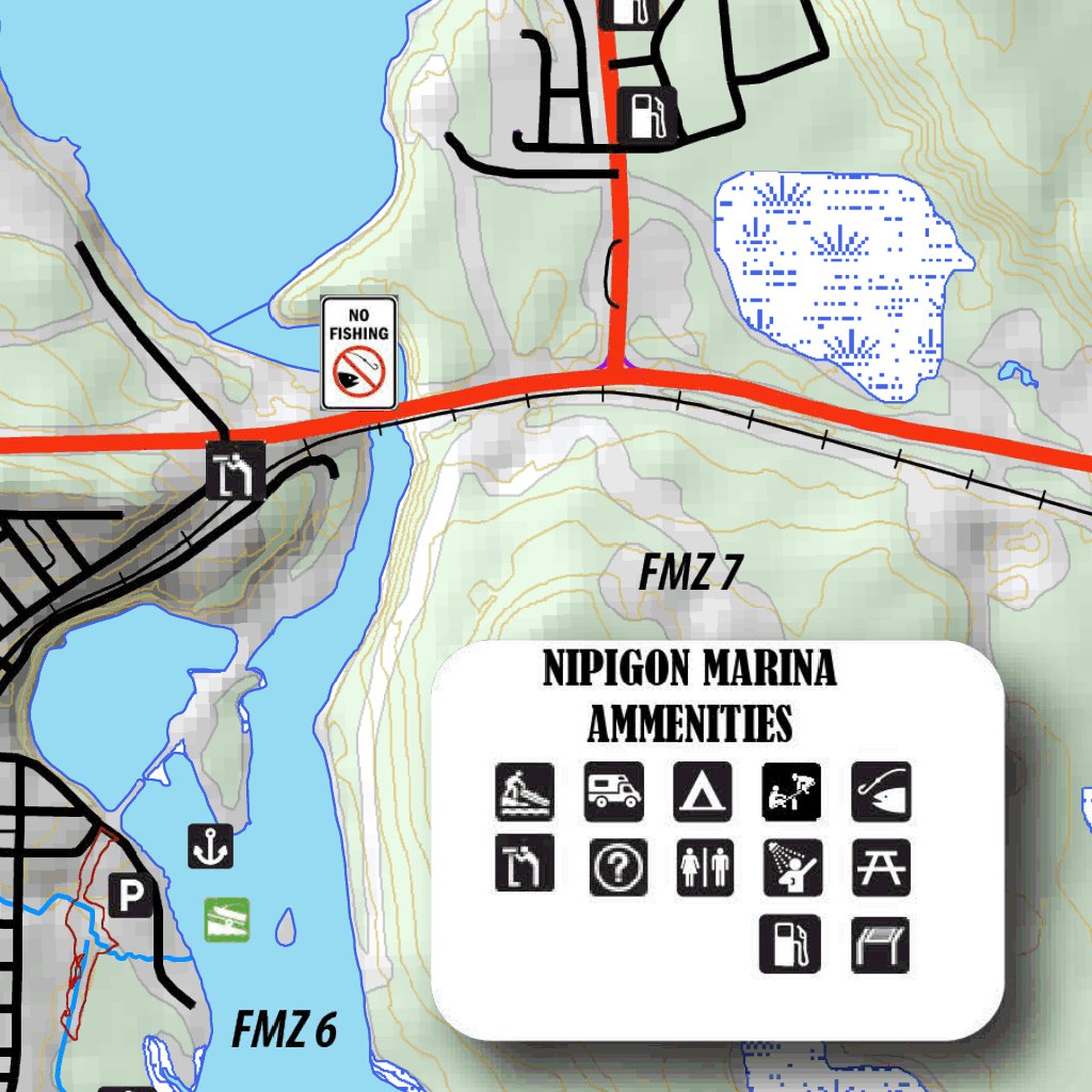 Nipigon Red Rock Trail and Amenity Map by GH Services | Avenza Maps