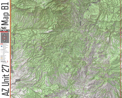 Arizona Unit 27 Map by Game Planner Maps | Avenza Maps