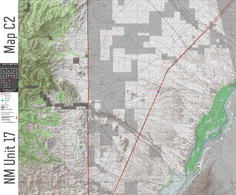 New Mexico Unit 17 Detail Set Map by Game Planner Maps | Avenza Maps