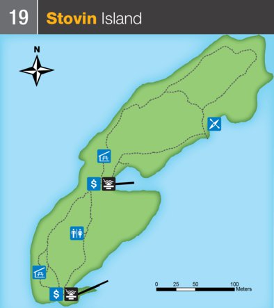 Thousand Islands National Park - Stovin Island Map by Parks Canada ...