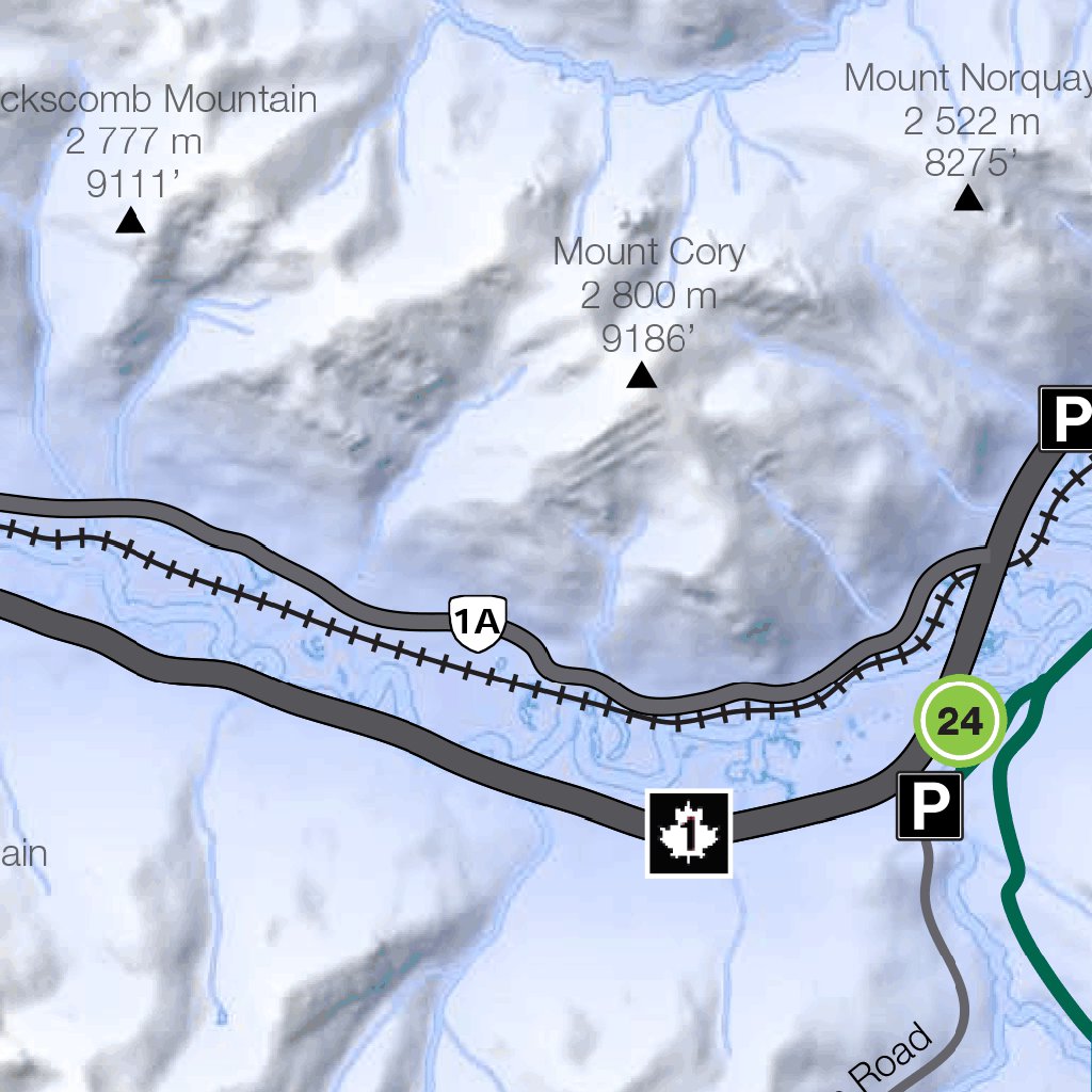 Banff National Park - Banff Winter Hikes Map by Parks Canada | Avenza Maps