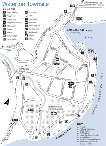 Waterton Lakes National Park Map by Parks Canada | Avenza Maps
