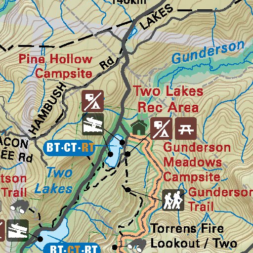 NOAB01 Two Lakes - Northern Alberta Topo Map by Backroad Mapbooks ...