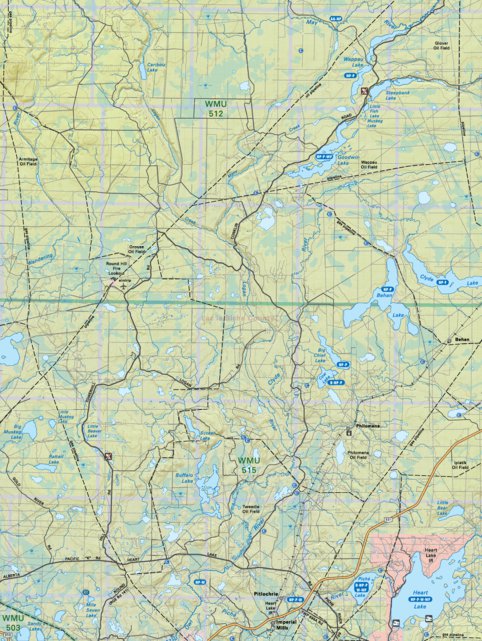 NOAB26 Heart Lake - Northern Alberta Topo Map by Backroad Mapbooks ...