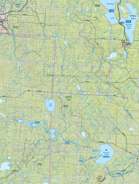 NOAB50 Trout Lake - Northern Alberta Topo Map by Backroad Mapbooks ...