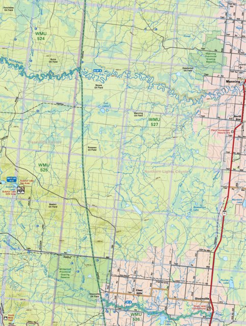 NOAB60 Manning - Northern Alberta Topo Map by Backroad Mapbooks ...
