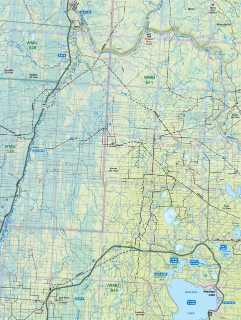 NOAB64 Peerless Lake - Northern Alberta Topo Map by Backroad Mapbooks ...