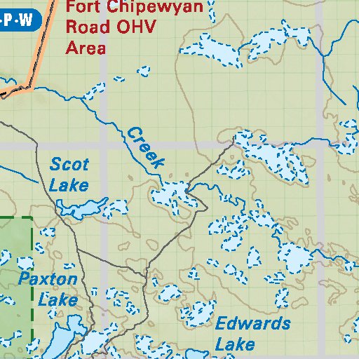 NOAB90 Fort Chipewyan - Northern Alberta Topo Map by Backroad Mapbooks ...