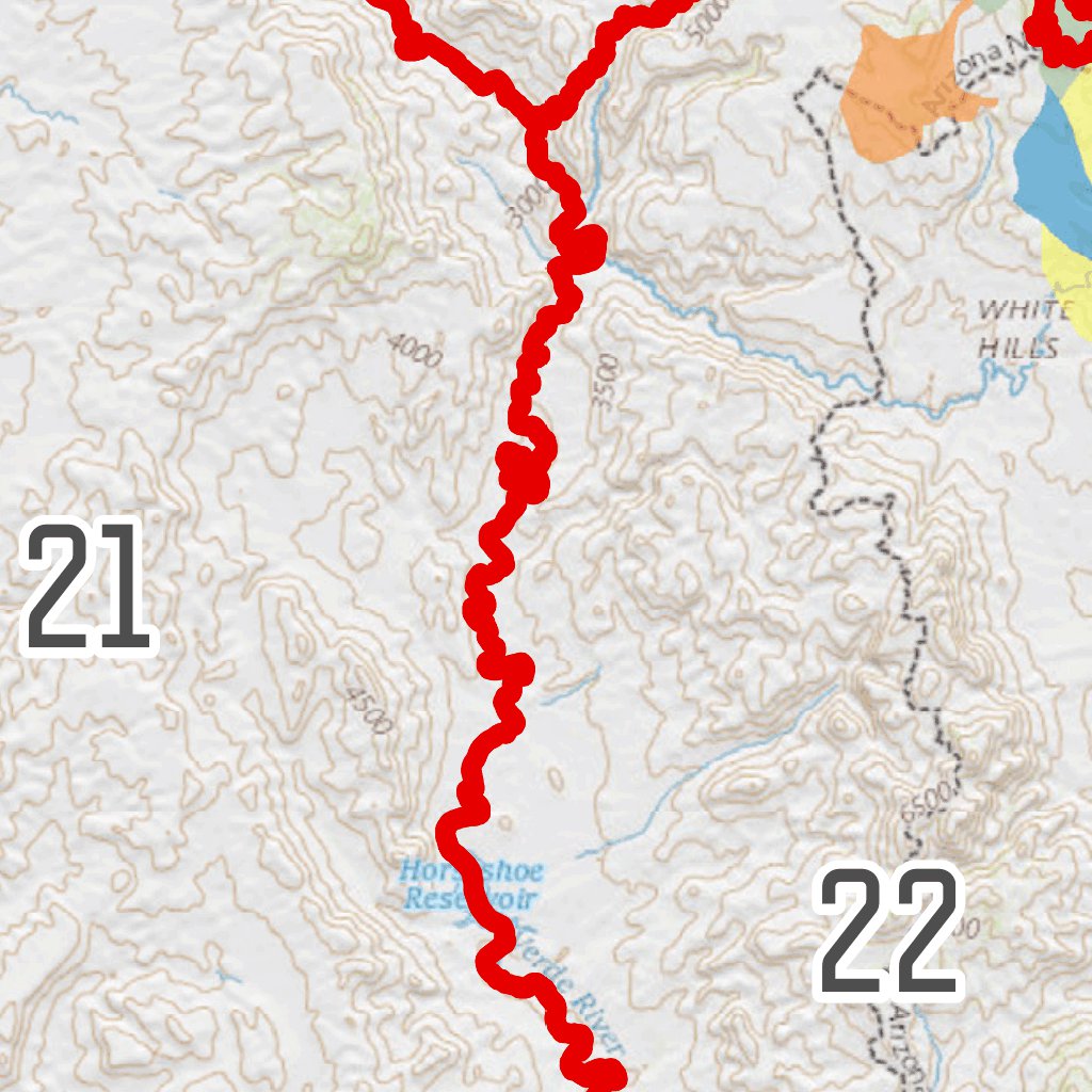 Arizona Summer Elk Density Map by Game Planner Maps | Avenza Maps