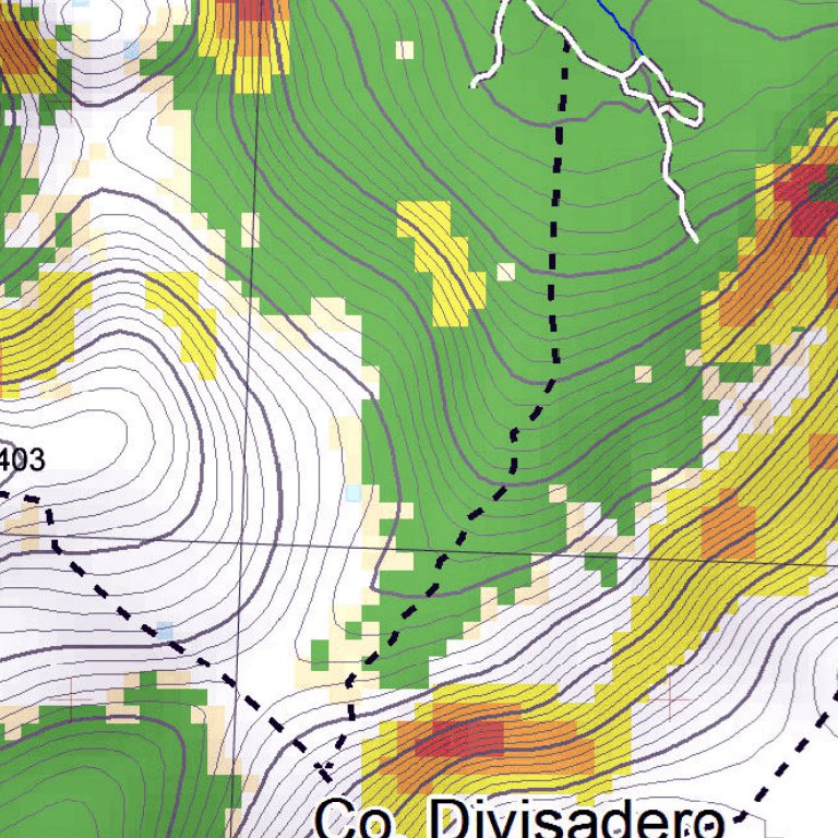 Fraile Ski Resort - Coyhaique Map by Pixmap Cartografia Digital ...