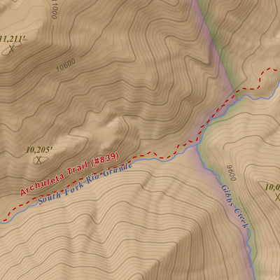 Mount Hope, Colorado 7.5 Minute Topographic Map - Color Hillshade by ...