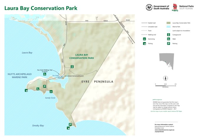 Laura Bay Conservation Park Map by Department for Environment and Water ...