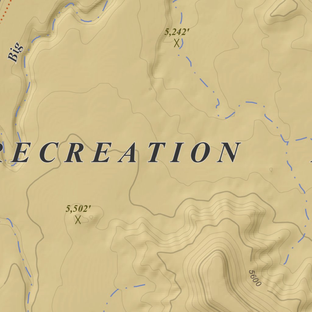 Elaterite Basin, Utah 7.5 Minute Topographic Map - Color Hillshade by ...