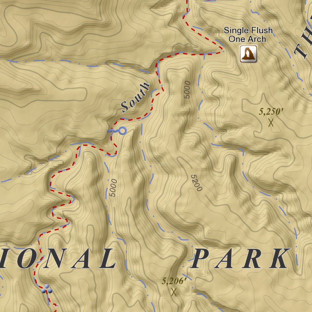 Elaterite Basin, Utah 7.5 Minute Topographic Map - Color Hillshade by ...