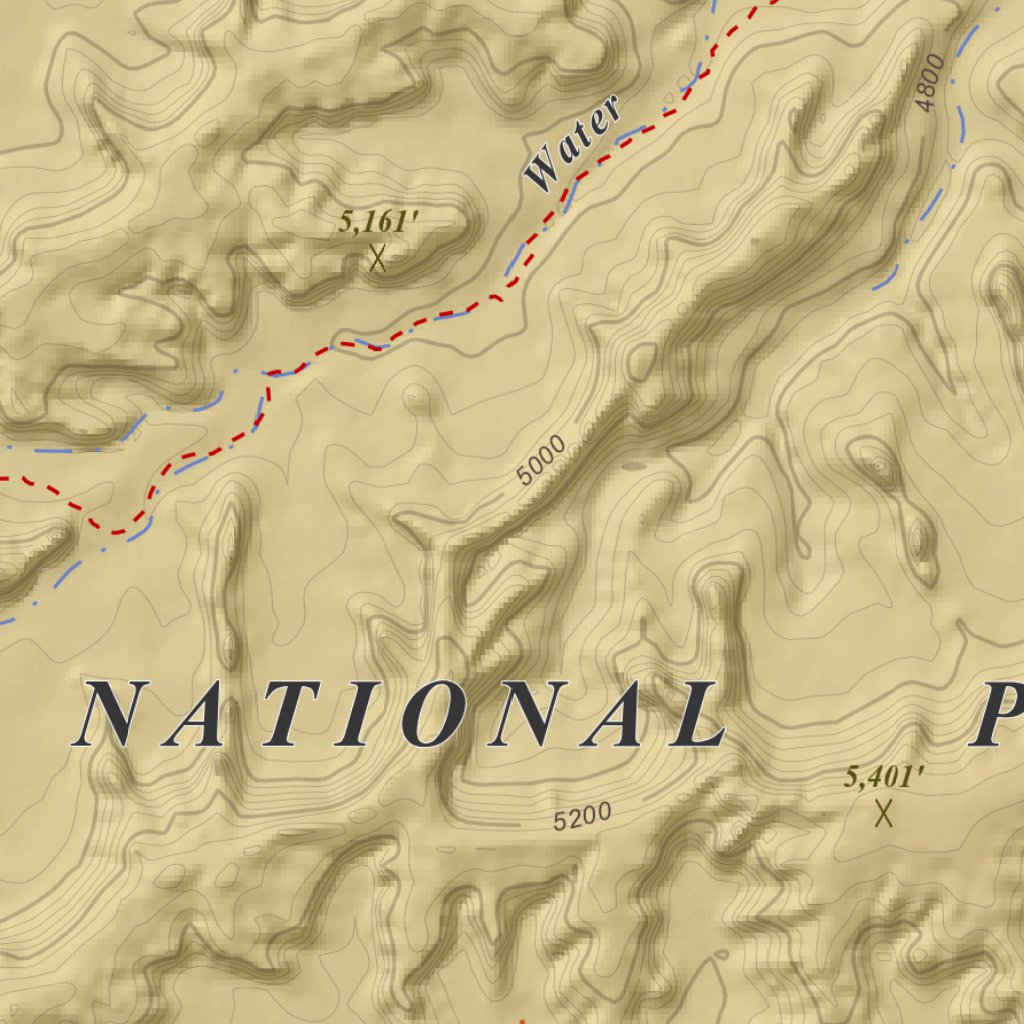 Spanish Bottom, Utah 7.5 Minute Topographic Map - Color Hillshade by ...