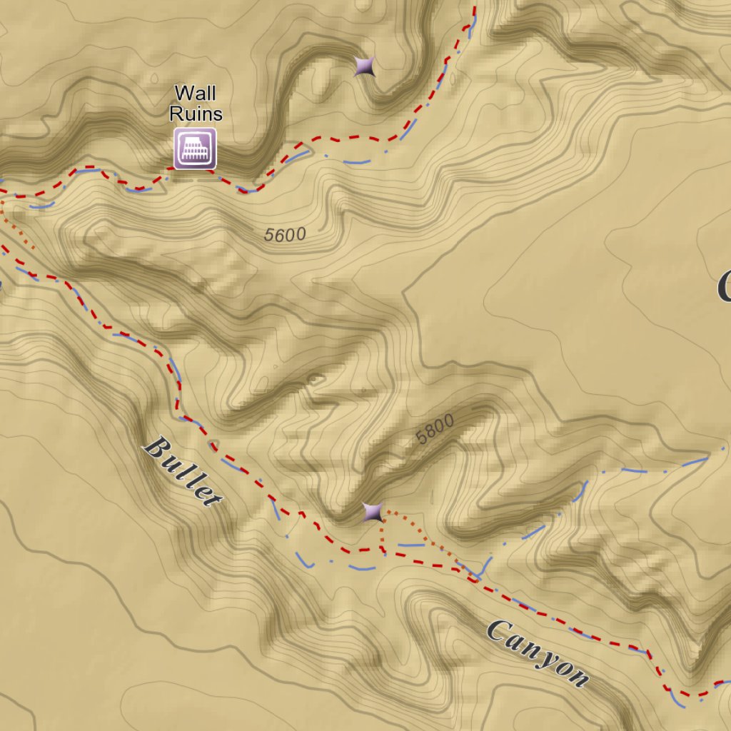 Pollys Pasture, Utah 7.5 Minute Topographic Map - Color Hillshade by ...