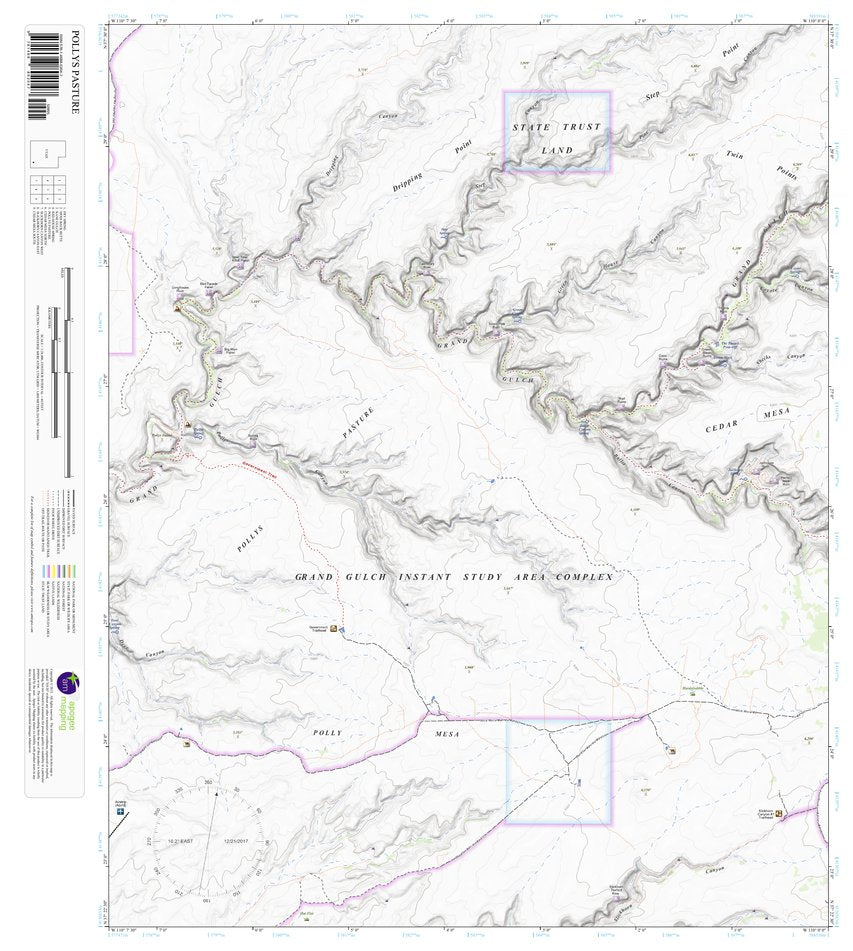Pollys Pasture, Utah 7.5 Minute Topographic Map by Apogee Mapping, Inc ...
