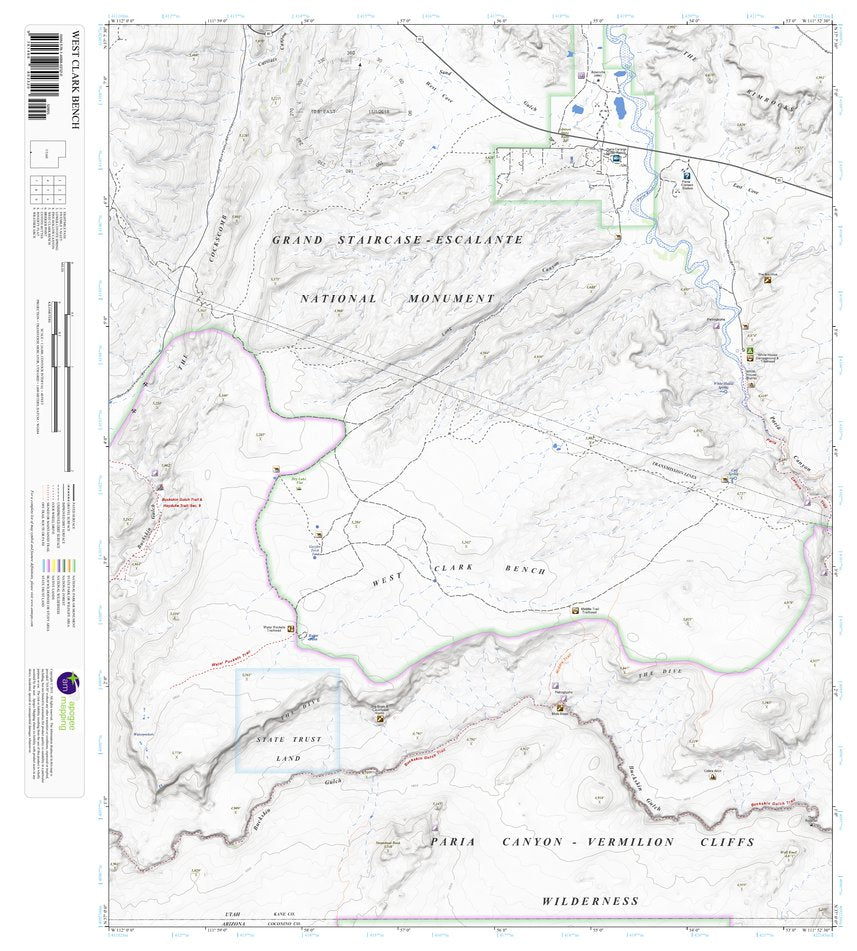 West Clark Bench, Utah 7.5 Minute Topographic Map by Apogee Mapping ...