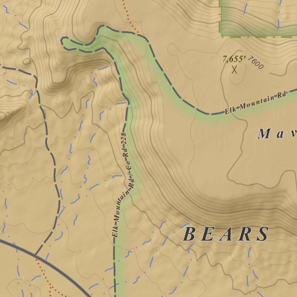 Kane Gulch, Utah 7.5 Minute Topographic Map - Color Hillshade by Apogee ...