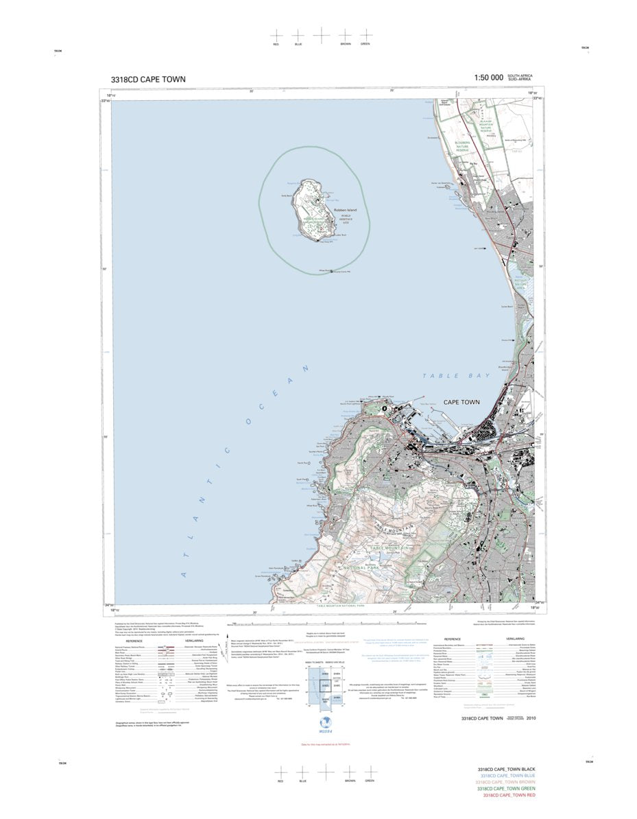 3318CD Cape Town Map by Chief Directorate: National Geo-spatial ...