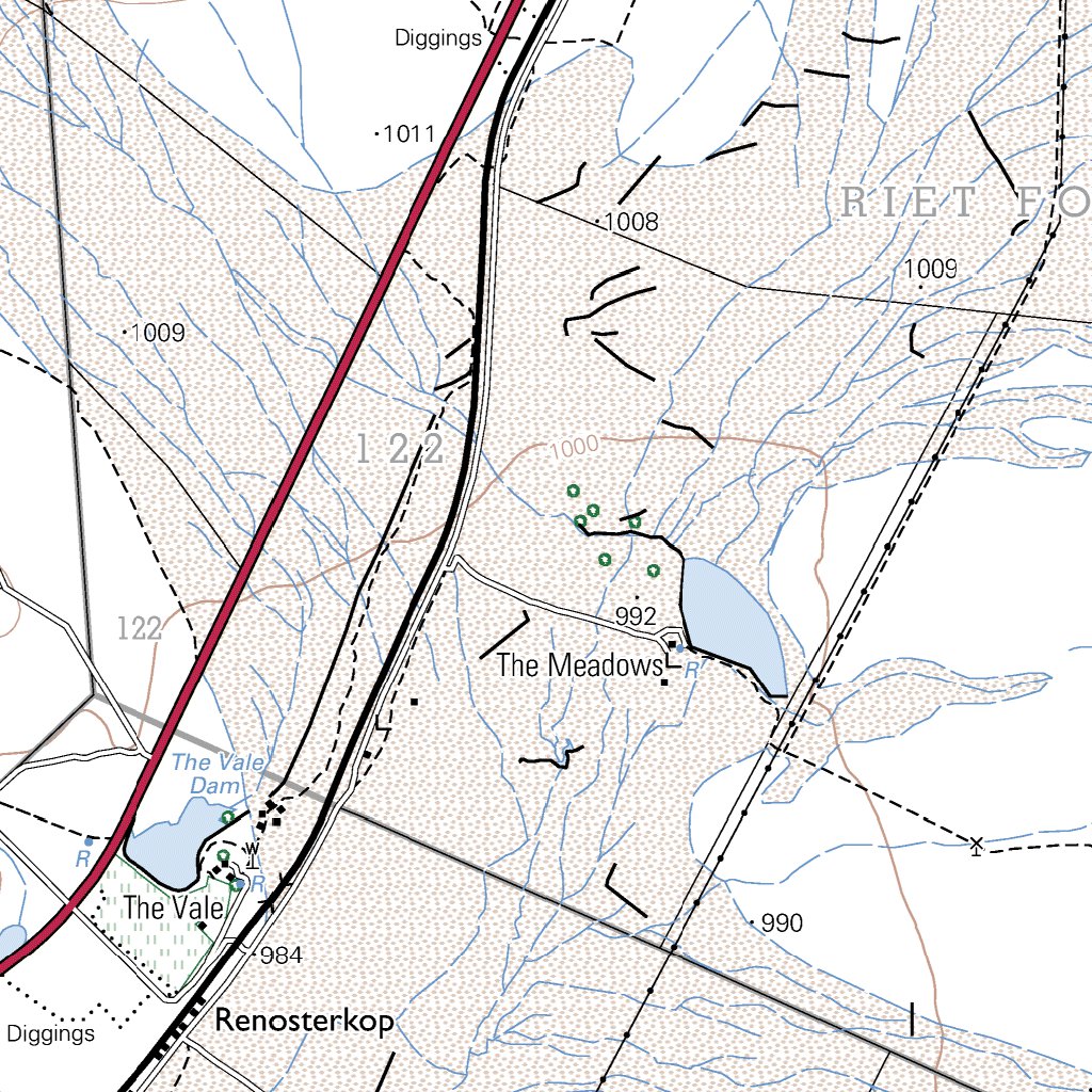 3222BB Renosterkop Map by Chief Directorate: National Geo-spatial ...