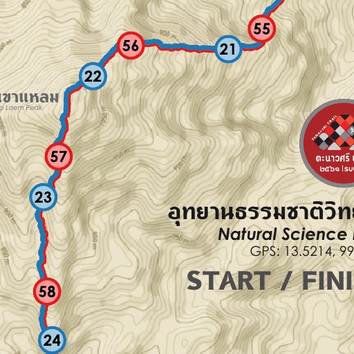 Tanaosri Trail 2018 - Course Maps Map by Suranaree University of ...