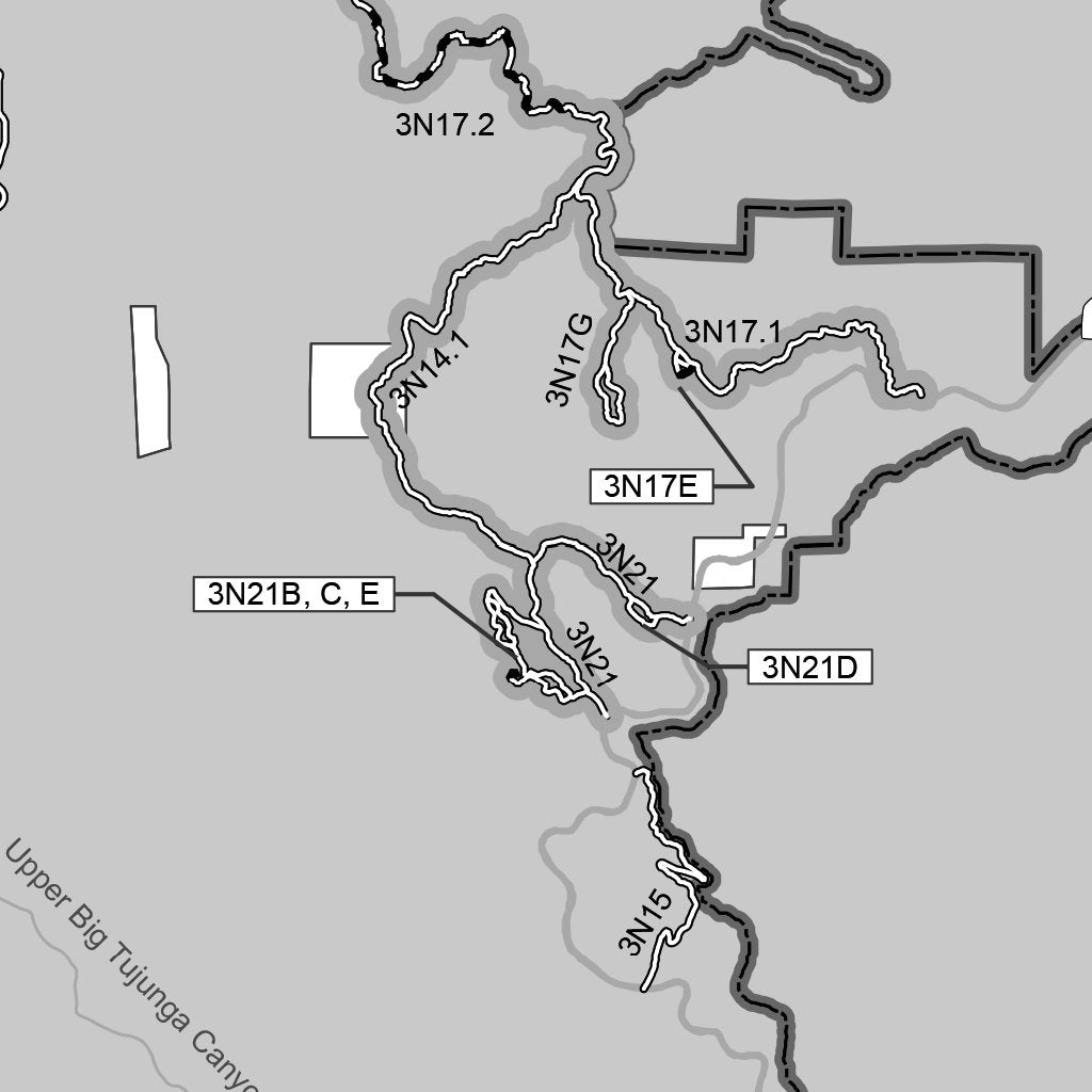 Angeles MVUM (Back) Map by US Forest Service R5 | Avenza Maps