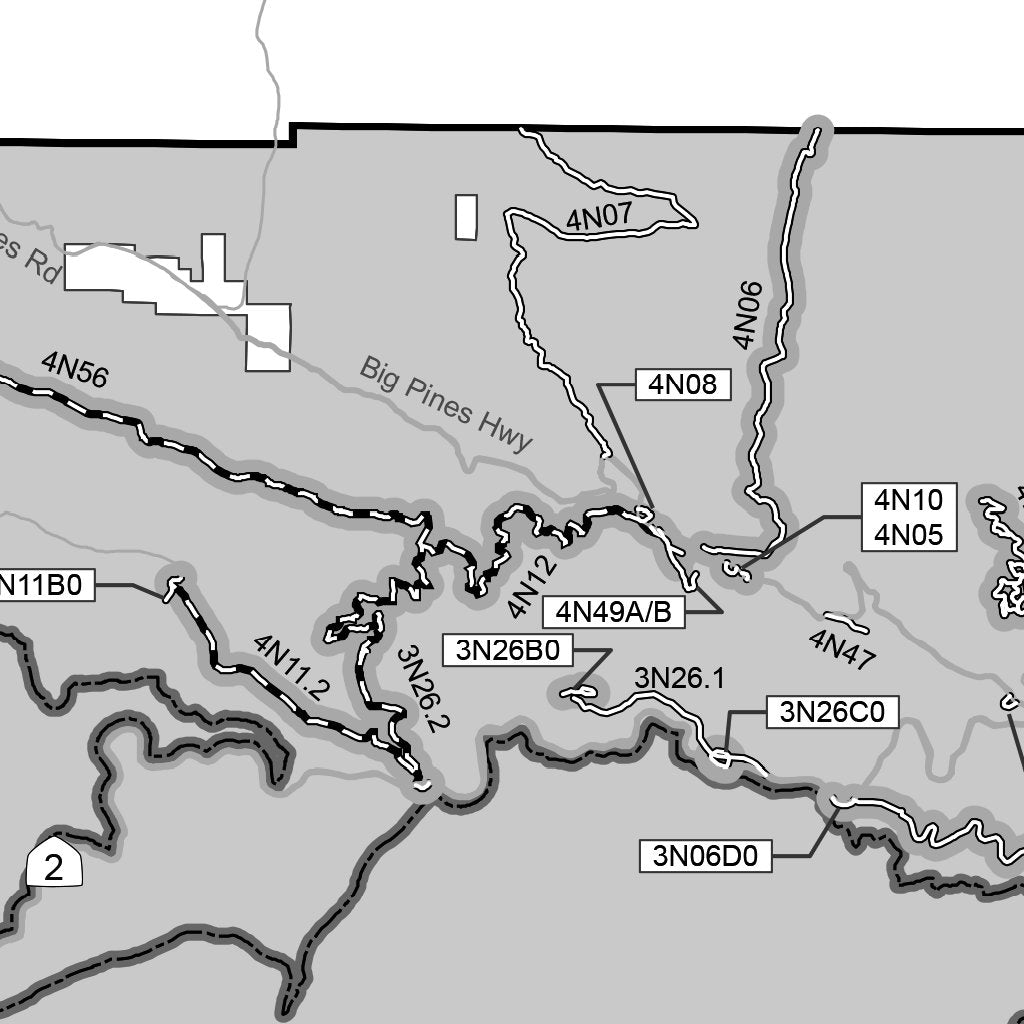Angeles MVUM (Back) Map by US Forest Service R5 | Avenza Maps