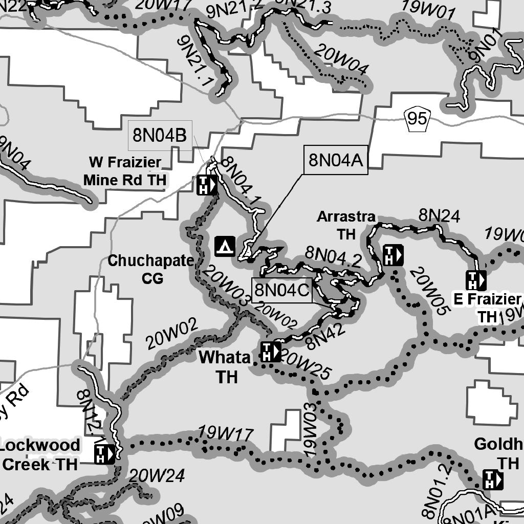 Los Padres MVUM - Southern Districts Map by US Forest Service R5 ...