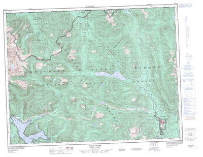 Gold River, BC (092E16 CanMatrix) Map by Natural Resources Canada ...