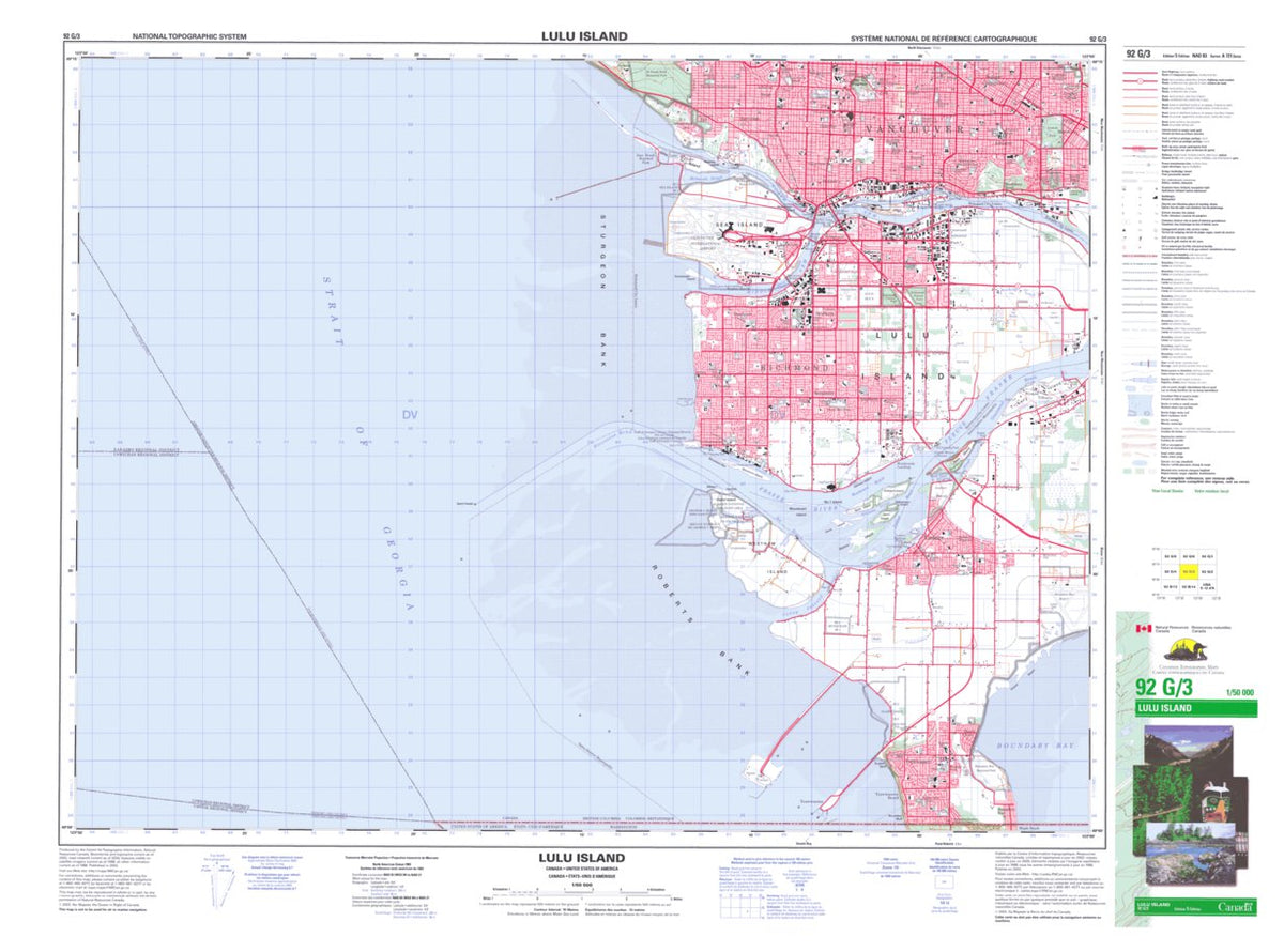 Lulu Island, BC (092G03 CanMatrix) Map by Natural Resources Canada ...