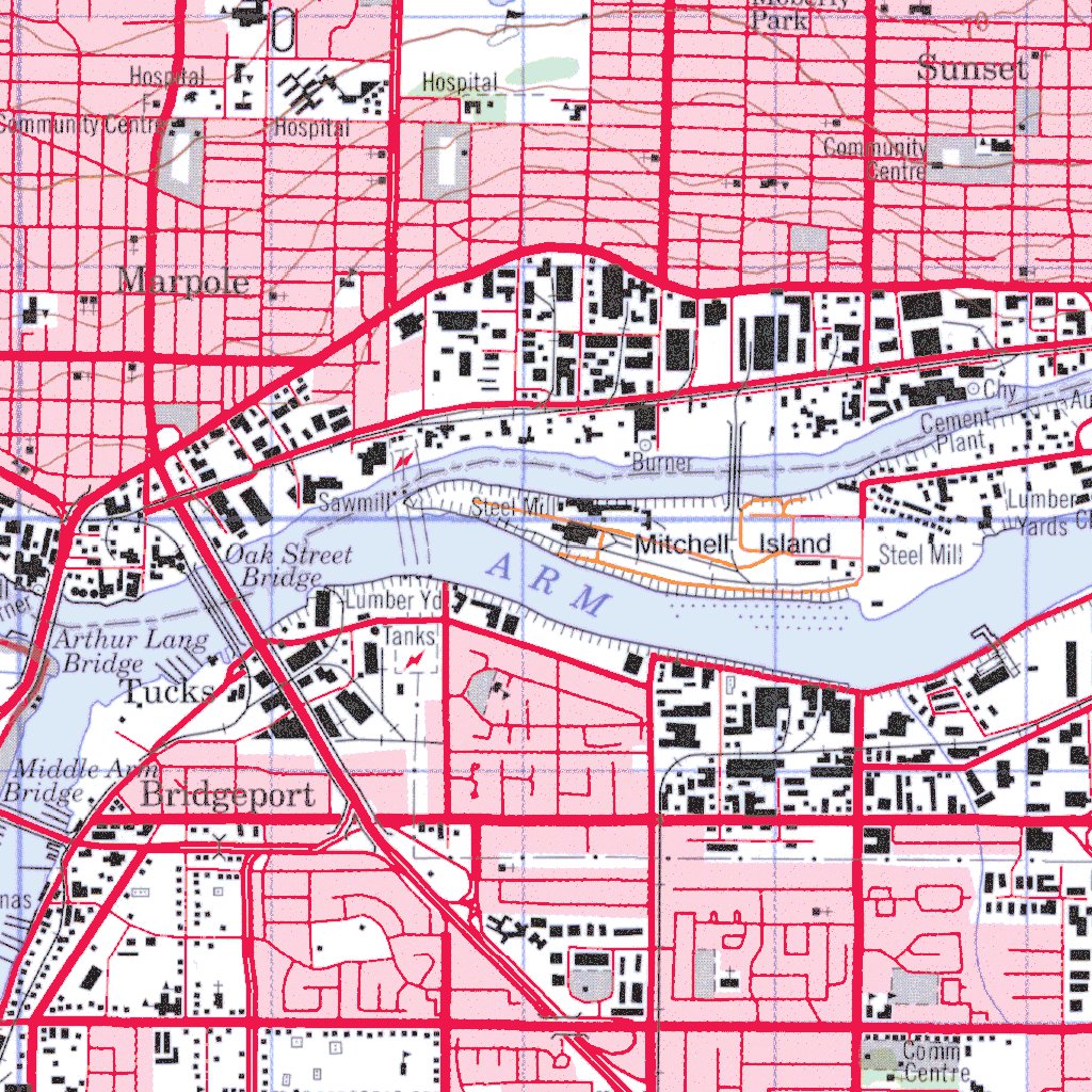 Lulu Island, BC (092G03 CanMatrix) Map by Natural Resources Canada ...