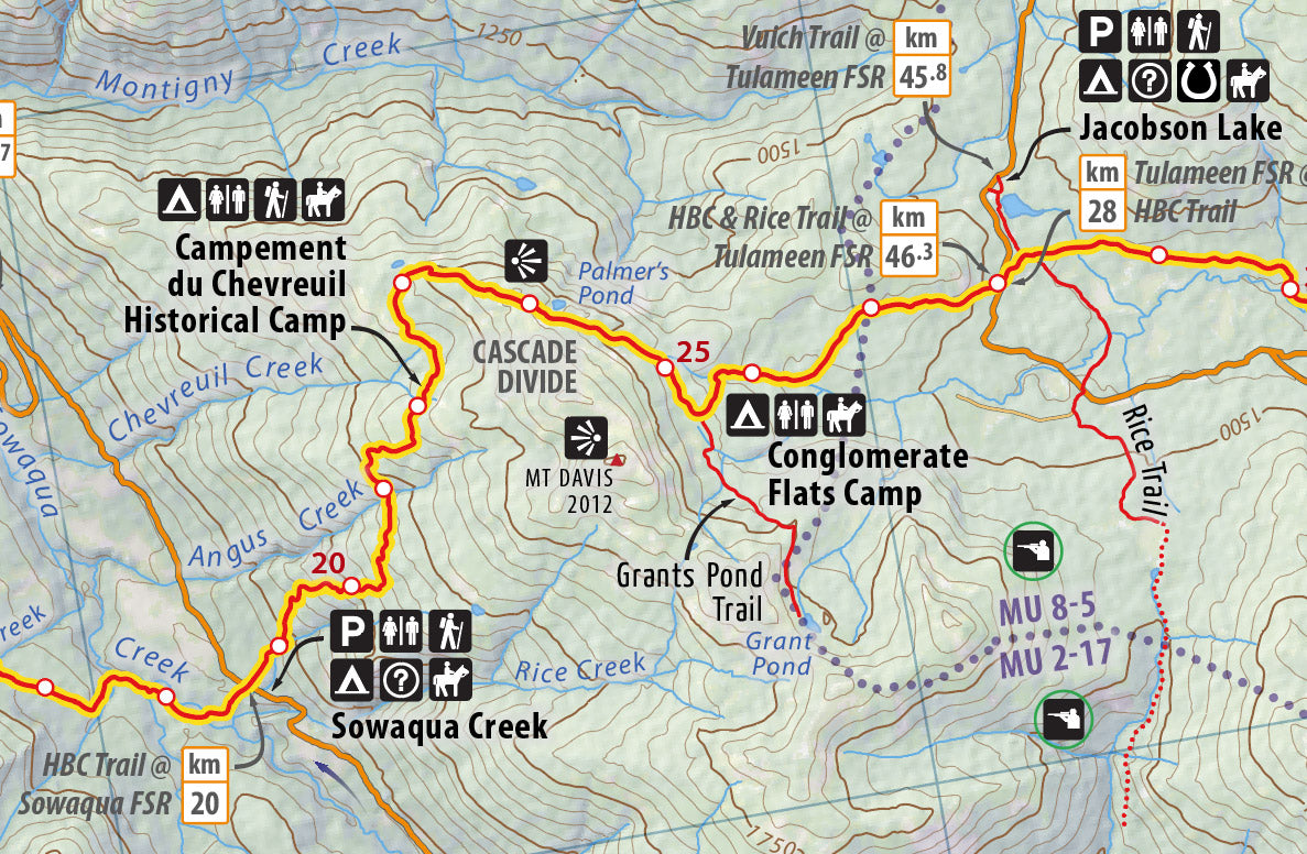 HBC Heritage (1849) Trail Map by Hope Mountain Centre | Avenza Maps