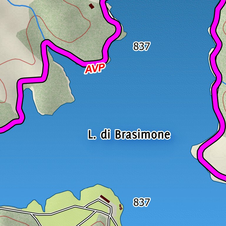 Brasimone Map by Boreal Mapping | Avenza Maps