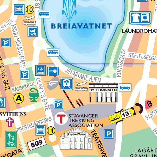 Stavanger City Guide Map by Stavanger Guide Maps Norway | Avenza Maps
