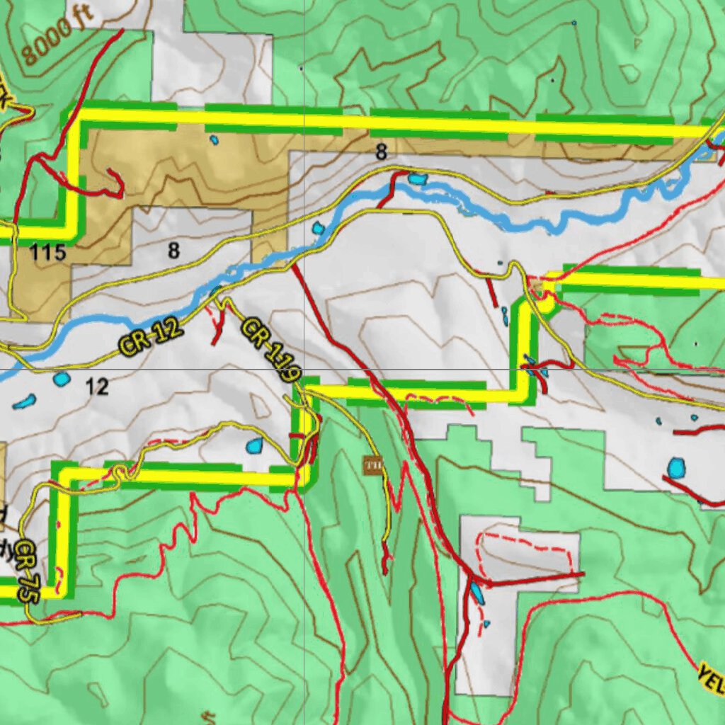 Colorado_Unit_12_Landownership Map by Colorado HuntData LLC | Avenza Maps