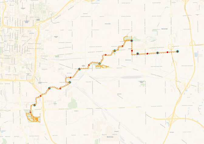 Pleasant Run Pennsy Trails Walking Map by Slow Foot Movement | Avenza Maps