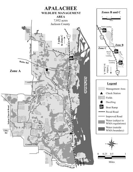 Apalachee WMA Brochure Map by Florida Fish and Wildlife Conservation ...