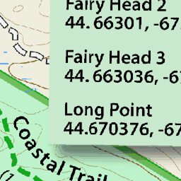 Cutler Coast Public Land Map by Bureau of Parks and Lands | Avenza Maps