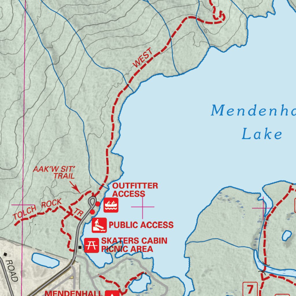 Juneau Area Trails Guide - Lemon Creek to Mendenhall Valley Inset Map ...