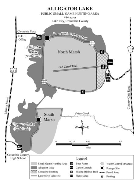 Alligator Lake PSGHA Brochure Map by Florida Fish and Wildlife ...