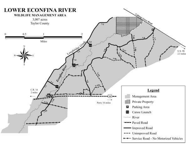 Lower Econfina River WMA Brochure Map by Florida Fish and Wildlife ...
