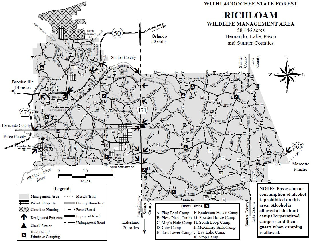 Richloam WMA Brochure Map by Florida Fish and Wildlife Conservation ...